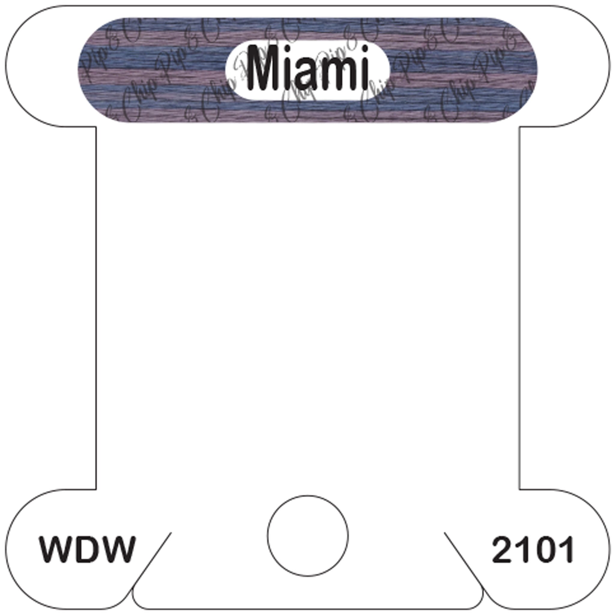 WDW Miami acrylic bobbin – Pip and Chip