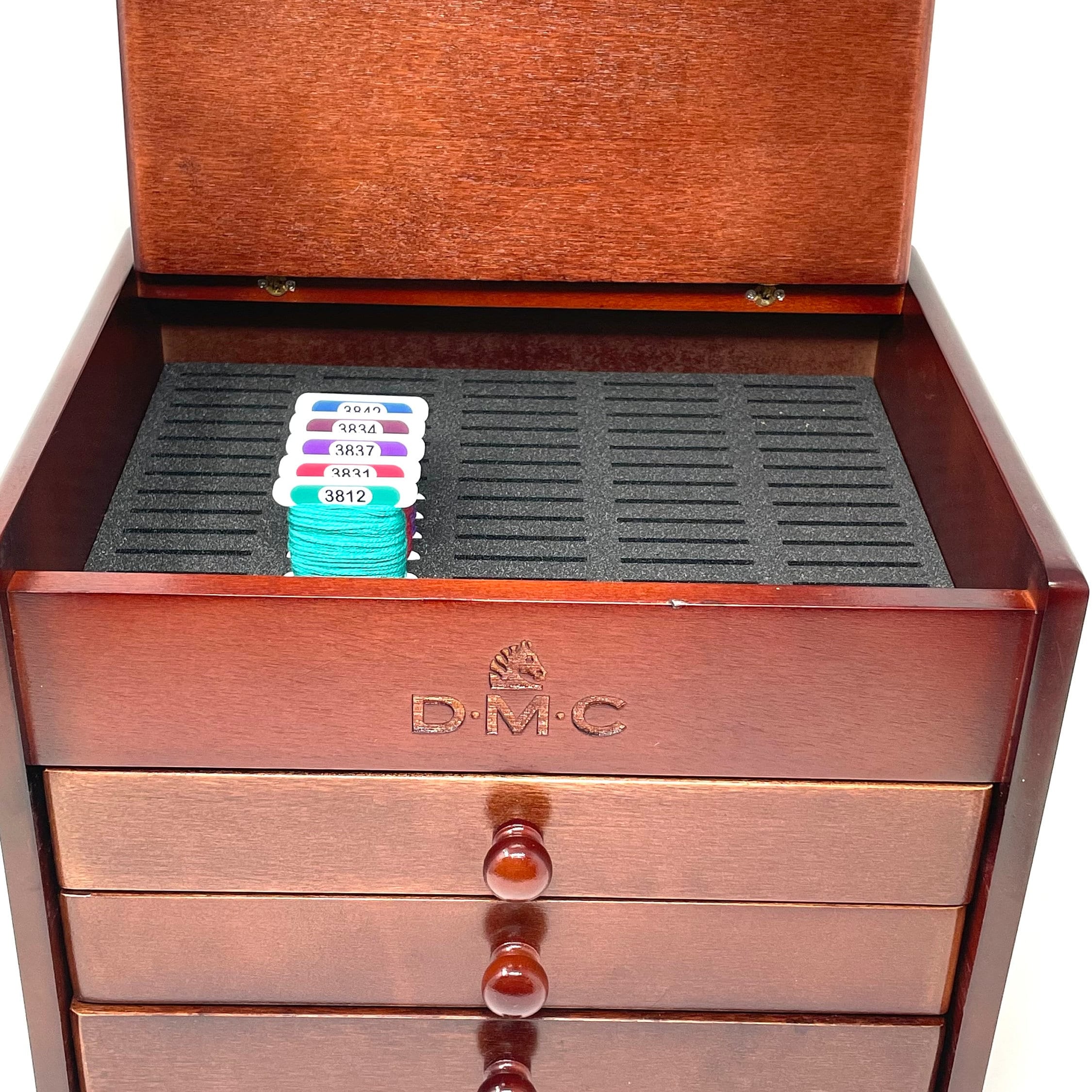 Foam insert for the TOP of the DMC Petite Vintage chest (holds x80 bob ...